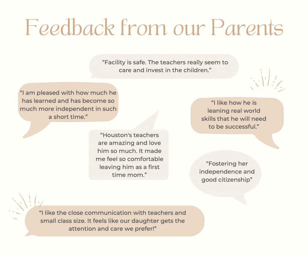 Parent Testimonials - Stepping Stone Montessori School
